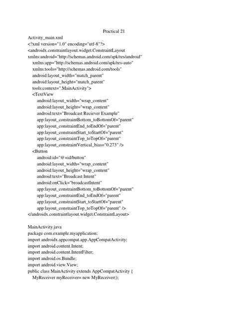 Mad Practical 21 Pdf Android Operating System Application Software