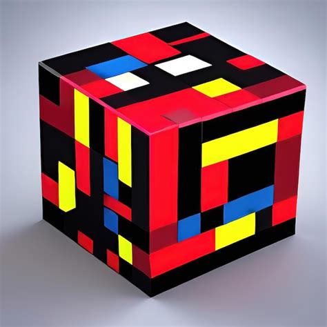 Premium Photo 3d Cube Placed On Background Render