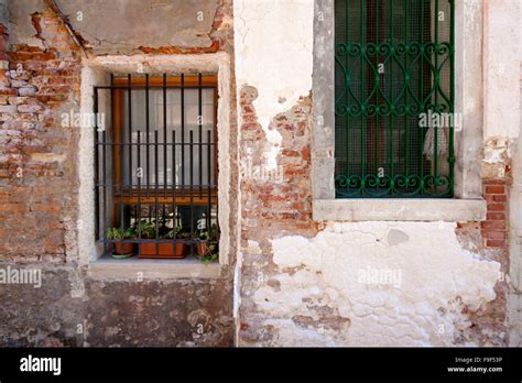 Two Windows Splitting The Image Stock Photo Alamy