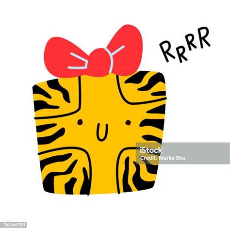 호랑이 색칠과 귀여운 캐릭터 선물 감정적인 사람은 Rrrr를 말합니다 2022년 선물 엽서에 대한 고립 된 재미있는 그림 새끼 호랑이에 대한 스톡 벡터 아트 및 기타 이미지