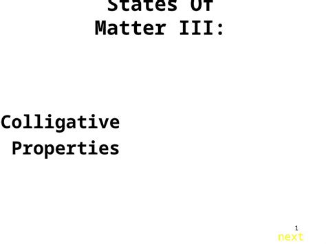 PPT Lecture 7 4 Colligative Properties DOKUMEN TIPS