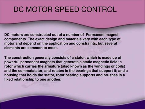 PPT DC MOTOR SPEED CONTROL PowerPoint Presentation Free Download ID PPT DC MOTOR SPEED CONTROL PowerPoint Presentation Free Download ID