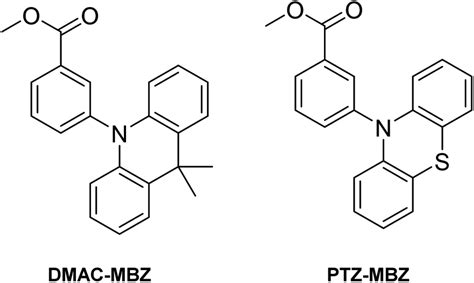 Structures Of Dmac Mbz And Ptz Mbz Download Scientific Diagram