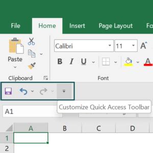Quick Access Toolbar In Excel QAT How To Use Customize