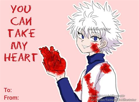 Valentines Day Card Killua By Shonentaco On Deviantart