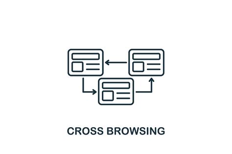 Cross Browsing Icon Graphic By Aimagenarium · Creative Fabrica