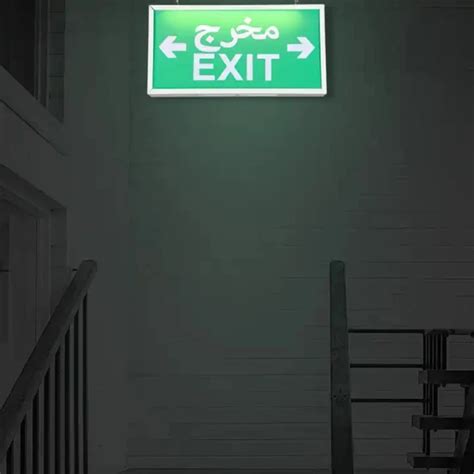 China Factory Emergency Light Acrylic LED Emergency Exit Sign Indicator Light Emergency Light
