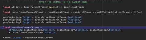 Need Help With Camera Stuttering When Smoothed Scripting Support