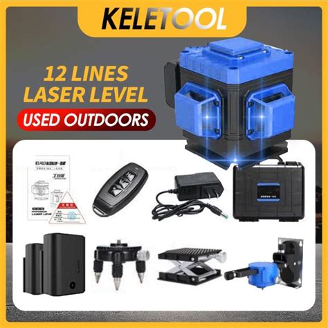 Green Laser Level 4d 12 Lines Professional Self Leveling Green Laser