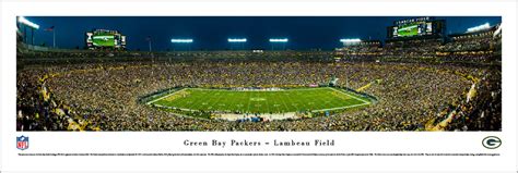 Green Bay Packers At Lambeau Field Panoramic Poster The Stadium Shoppe