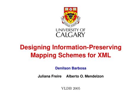 Ppt Designing Information Preserving Mapping Schemes For Xml