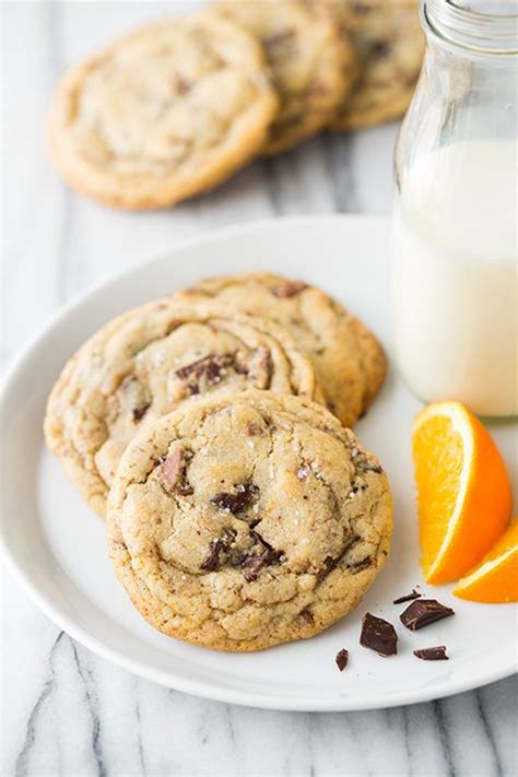 Orange Chocolate Chunk And Sea Salt Cookies Cooking Classy Eat