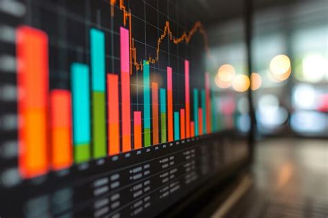 Premium Photo This Photo Shows A Detailed View Of A Monitor Displaying A Bar Chart A Bar Chart