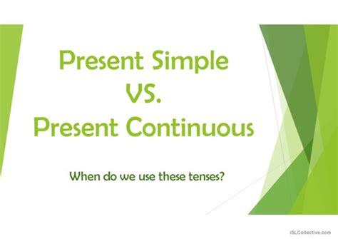 Present Simple VS Present Continuous Español ELE powerpoints