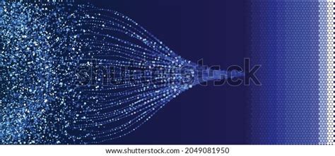 Big Data Visualization Structuring Chaotic Points Stock Vector Royalty Free 2049081950