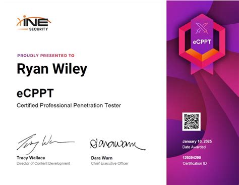 Cybersecurity Certification Ecppt Pentesting Infosec Ine