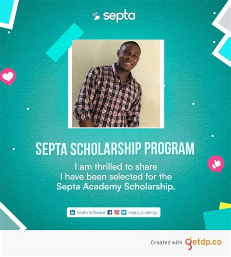 With Great Pleasure I Announce My Acceptance To Septa Academy To