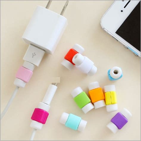 Silicone Winding Clips USB Data Cable Protector Cables Protection Winder For I Phone Wire