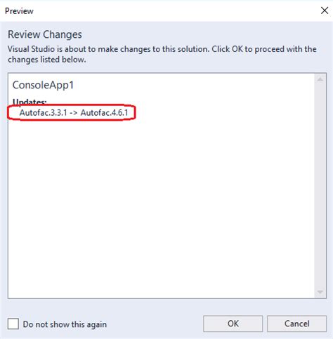 Visual Studio How To Update Dependencies Not Referenced Directly As Packagereference Via Nuget