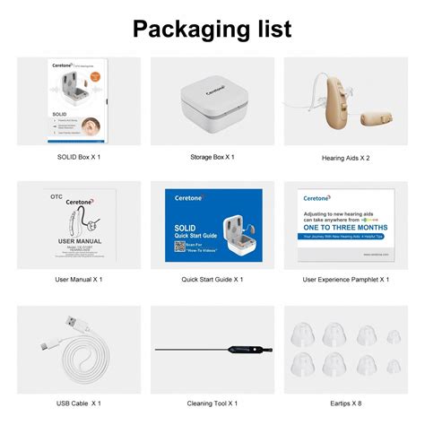 Customer Reviews Ceretone Solid Rechargeable Otc Hearing Aids Natural