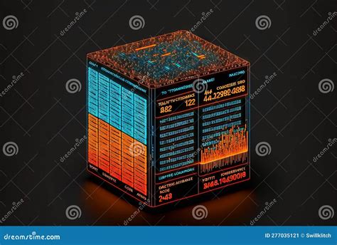 Big Data Abstract Concept With Data Clusters Collected By Server Digital Sorting And Management