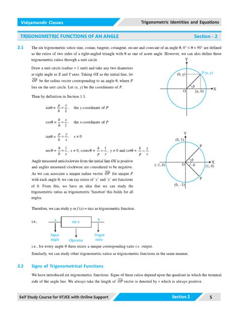 Trigonometry Section 2 Pdf