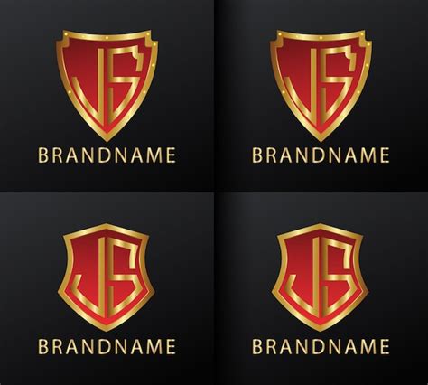 Premium Vector Modern Monogram Initial Letter Js Logo Design Template