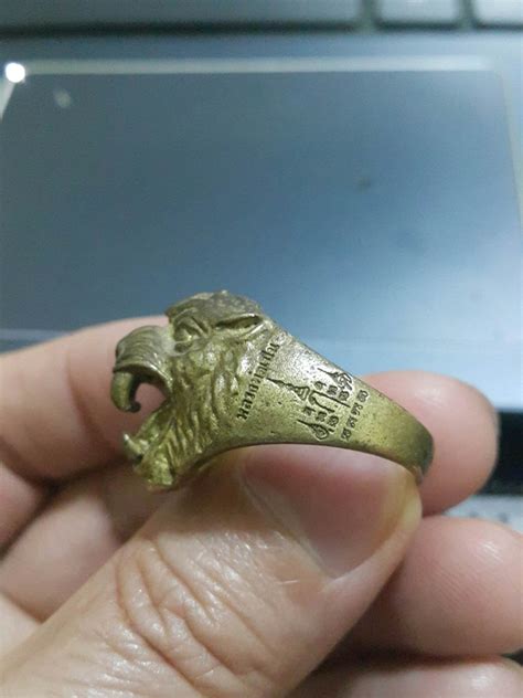 แหวนหัวเสือมหาอำนาจ เมตา มหาอำนาจ คุ้มภัย เนื้อทองเหลือง หลวงพ่อเปิ่น วัดบางพระ