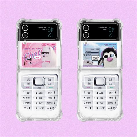 💯강한 범퍼 Z플립 레트로 시리즈 레트로폰 삼성 갤럭시 Z플립6 Z플립5 Z플립4 Z플립3 핸드 폰케이스 제트플립 커플 우정템 생일 선물 하드 범퍼 에이블리