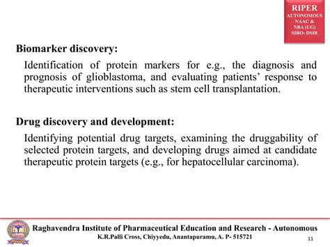 Applications Of Proteomics Science Pptx