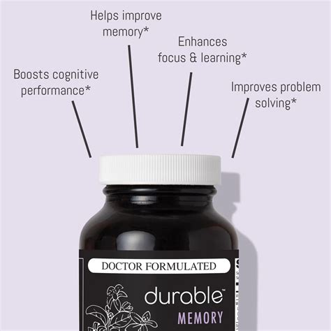 durable memory® natural support for enhanced cognitive function