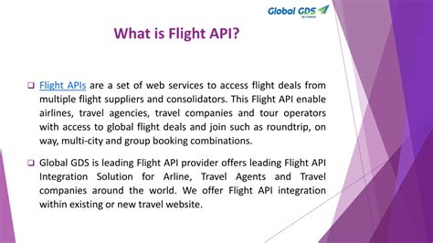 Ppt Flight Api Integration Powerpoint Presentation Free Download