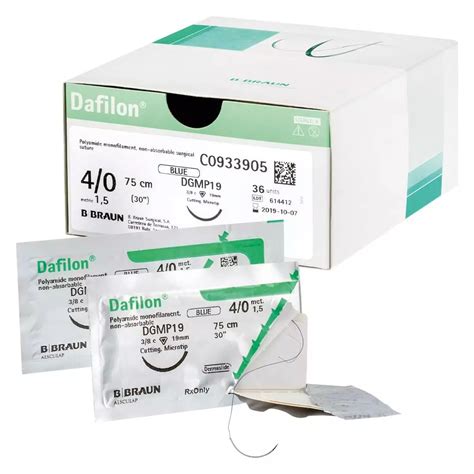 Buy B Braun Dafilon Suture Material Usp 30 Ep 2 45 Cm And Dsmp 19