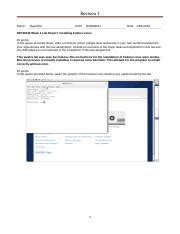 NETW Wk Report Ellis Docx Revison Name Taya Ellis DSI D Date NETW