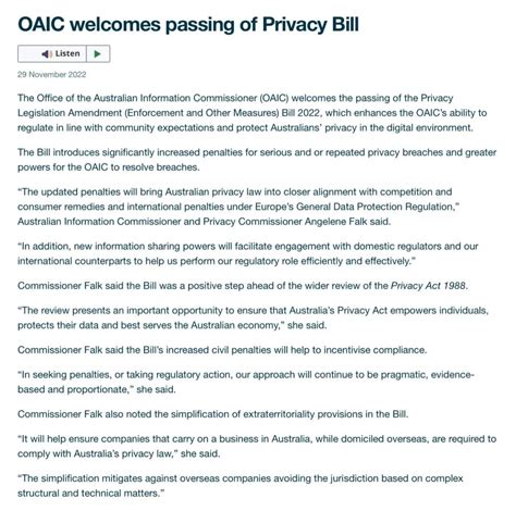 澳大利亚《隐私法》迎来重大修订：严重或多次违法至少重罚5000万澳元 安全内参 决策者的网络安全知识库