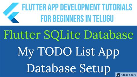 43 Sqlite Sqflite Database Setup In Flutter Flutter Tutorials In