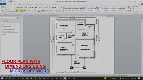How To Make Floor Plan In Laptop Using Microsoft Word YouTube