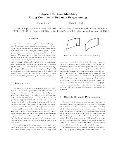 Subpixel Contour Matching Using Continuous Dynamic Programming