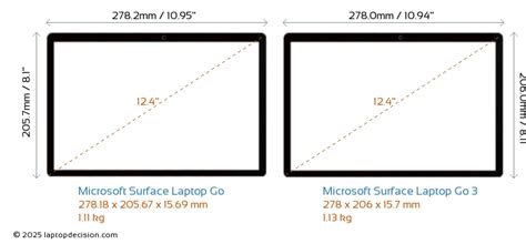 Microsoft Surface Laptop Go Vs Microsoft Surface Laptop Go Laptops Detailed Comparison