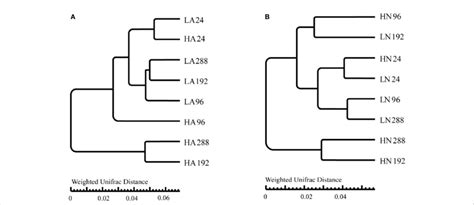 Upgma Analysis Of Different Treatment Groups Under The Algal Bacteria