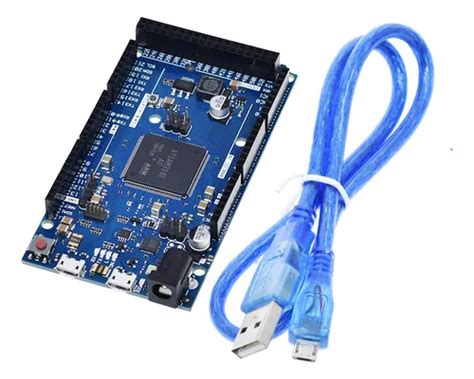 Placa Arduino Due R3 At91sam3x8e 32 Bits 3 3v 54pin Cable Envío Gratis