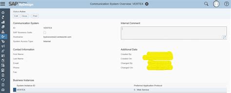 Vertex Configuration In Sap Business Bydesign Sap Community