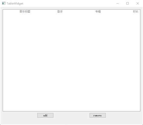 Pyqt常用控件之qtable