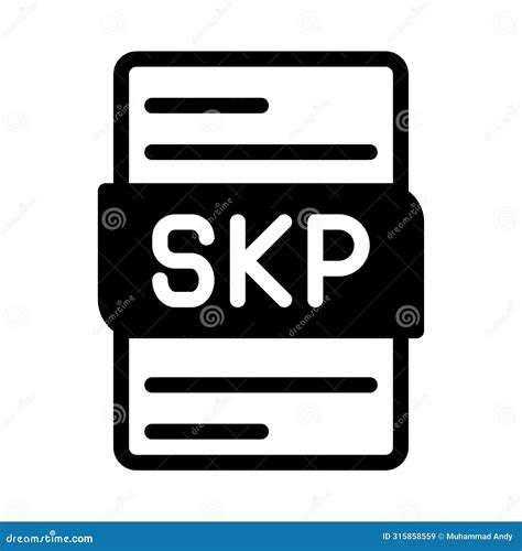 Skp File Type Icon Files Document Graphic Design With Outline Style