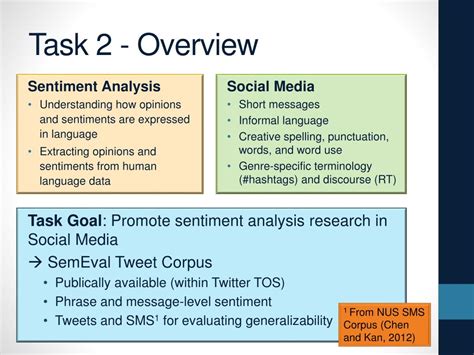 Ppt Semeval 2013 Task 2 Sentiment Analysis In Twitter Powerpoint