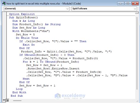 How To Split Text In Excel Into Multiple Rows Methods