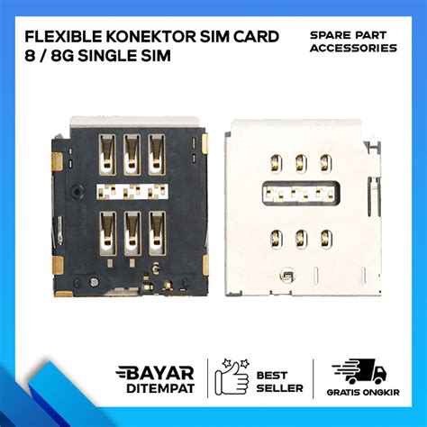 Jual Flexible Konektor Sim Card Single G Shopee Indonesia