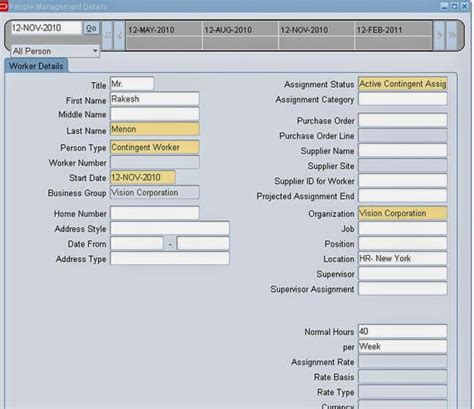oracle applications oracle contingent worker contractor setups and process