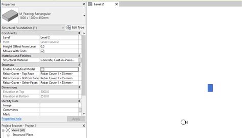 isolated foundation has structure property autodesk community