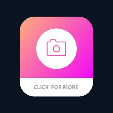 Camera Image Basic Ui Mobile App Button Android And Ios Glyph Version 19109081 Vector Art At